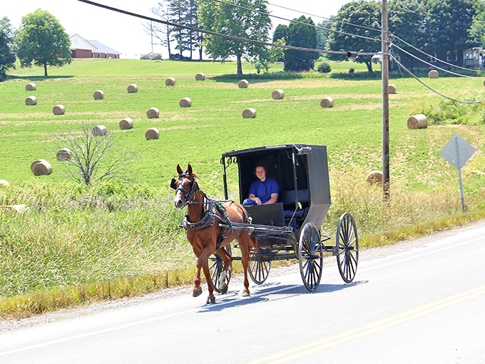 Horse-drawn buggies aren't tourist attractions here&mdash;they're rush hour traffic. A reminder that sometimes the journey should be savored as much as the destination. 