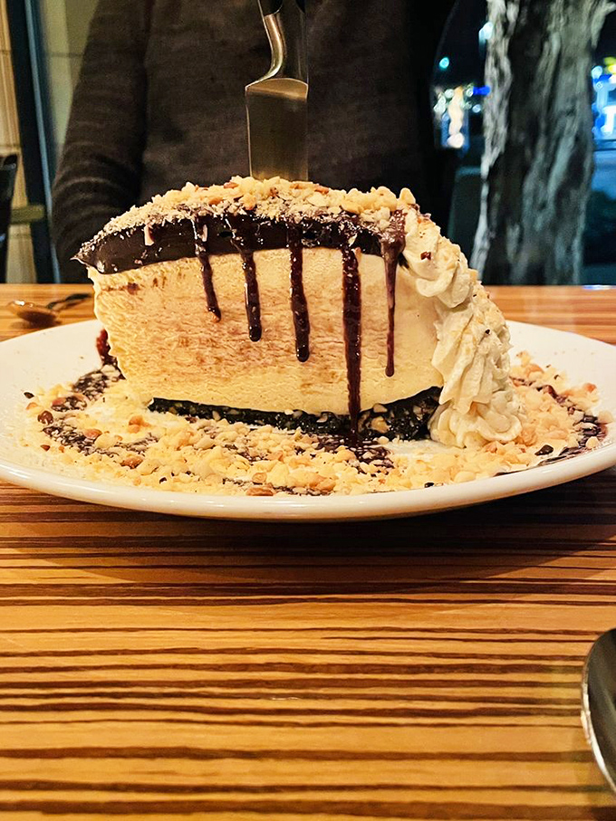 A slice of heaven that makes dieting seem like a terrible life choice. This towering dessert is what sweet dreams are made of.