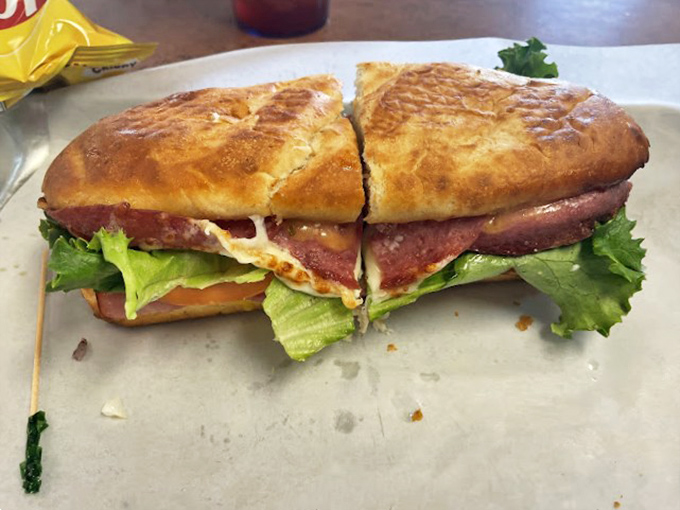 This isn't just a sandwich; it's architecture with flavor. Perfectly toasted bread supporting layers of goodness that would make any Italian grandmother nod in approval.