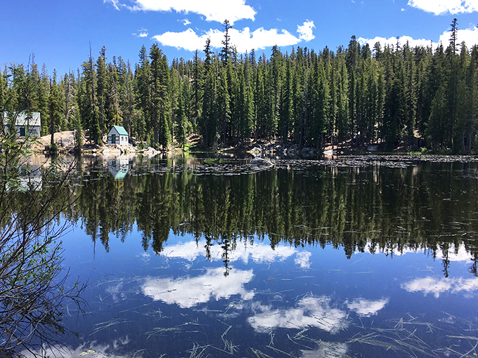 Mirror, mirror on the lake &ndash; who's the fairest mountain reflection of all? Lake Alpine serves up postcard perfection that no filter could improve.