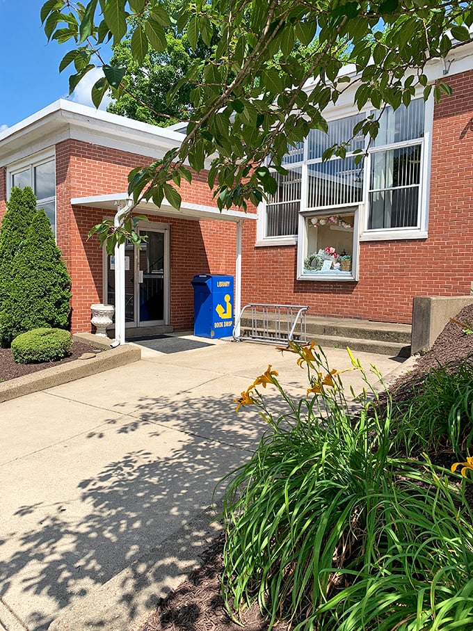 The Coraopolis Memorial Library proves that brick buildings and daylilies make the perfect setting for literary adventures that don't require WiFi.