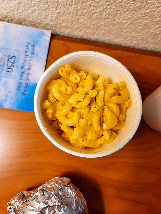 Mac and cheese that glows like Texas sunshine&mdash;comfort food that doesn't apologize for being exactly what you need right now.