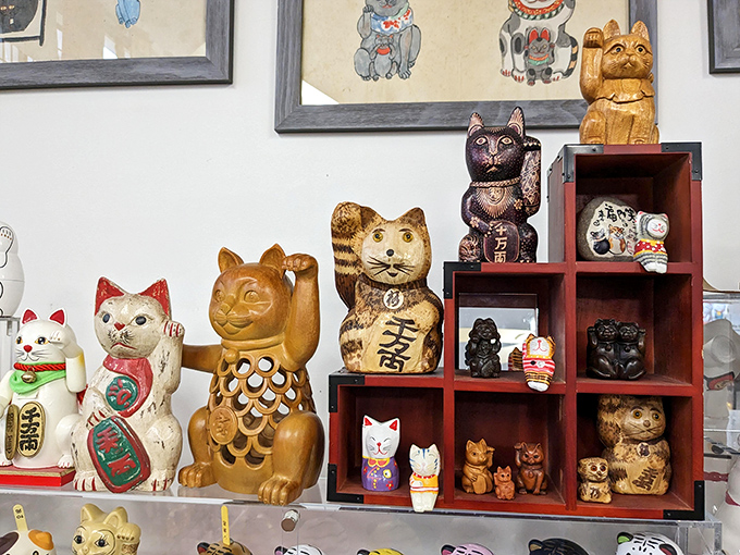 From wooden to ceramic, vintage to modern&mdash;these lucky cats showcase the incredible variety of materials artisans have used to create these iconic good-luck charms.