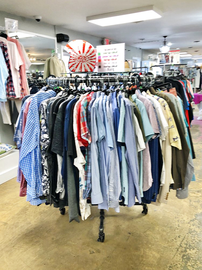 Even the most reluctant male shoppers find themselves lingering here, discovering shirts that actually fit and flatter.