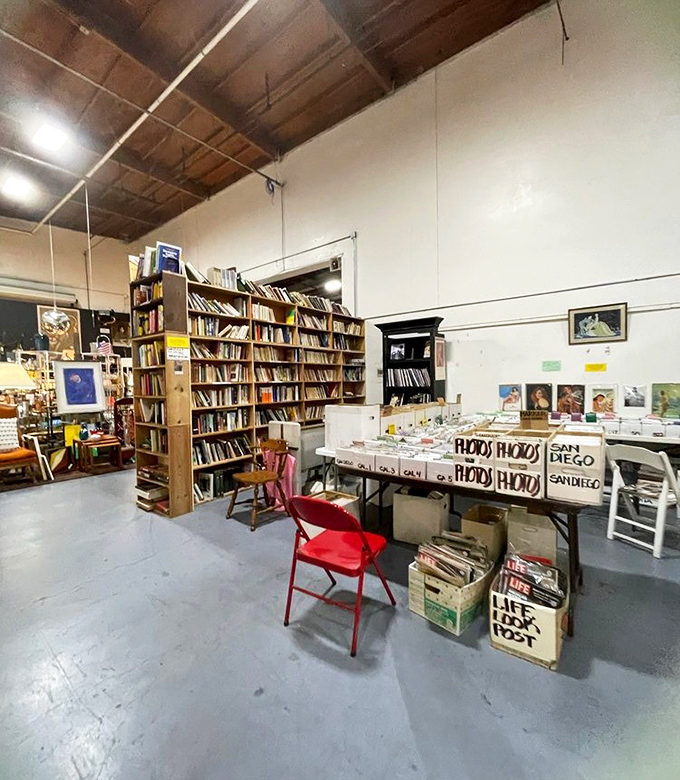 Vinyl enthusiasts rejoice - wooden crates overflow with musical memories spanning generations of American sound.