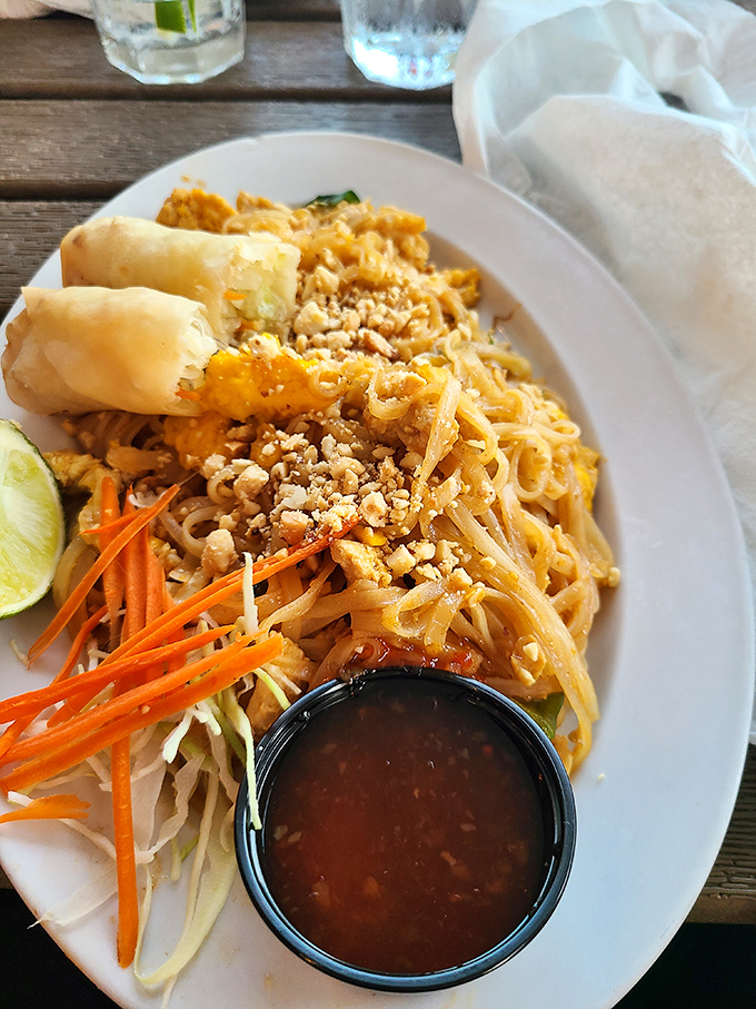 Their Pad Thai proves that Harbor Docks doesn't just excel at seafood &ndash; they've mastered the art of global comfort food with local flair.