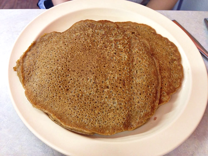 These pancakes could teach a masterclass in fluffiness &ndash; golden discs of morning happiness stacked high.