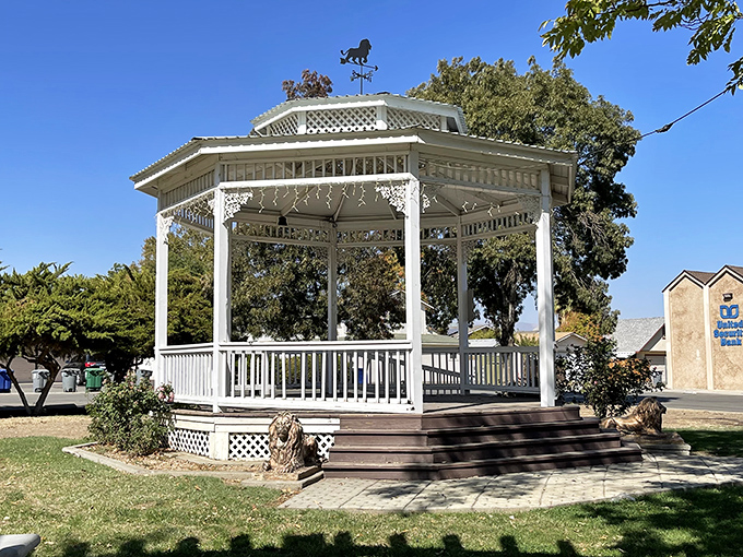 The town gazebo could be straight from a Norman Rockwell painting – a slice of Americana where community concerts don't require binoculars or parking validation.