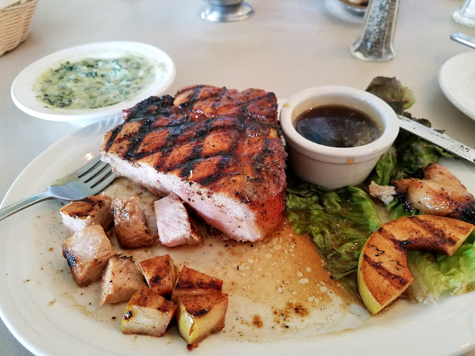 This pork chop proves that sometimes the supporting cast steals the show from beef.