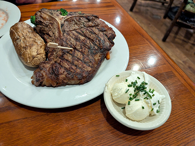 The kind of prime rib that makes you want to cancel your other dinner plans for the week. Why rush perfection when it comes with its own baked potato sidekick?