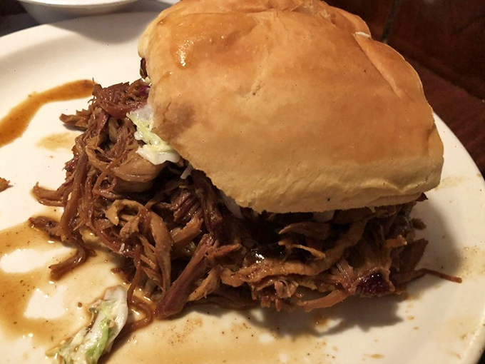 A pulled pork sandwich that requires both hands and several napkins. The kind of messy relationship worth committing to.