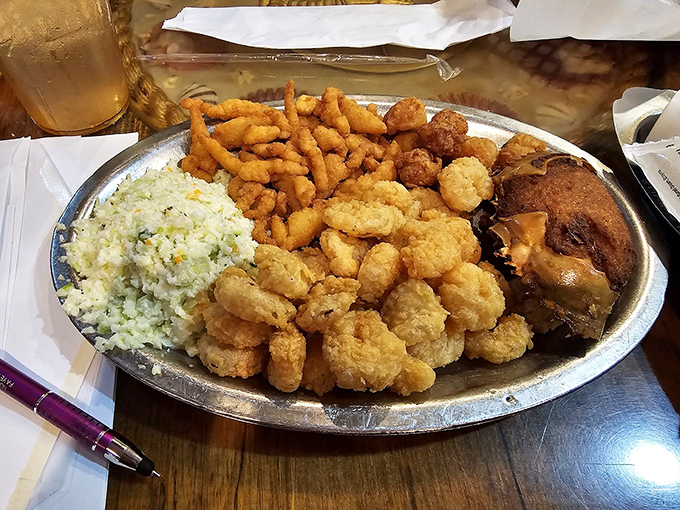 A seafood symphony on a plate &ndash; where every fried morsel plays its part perfectly.