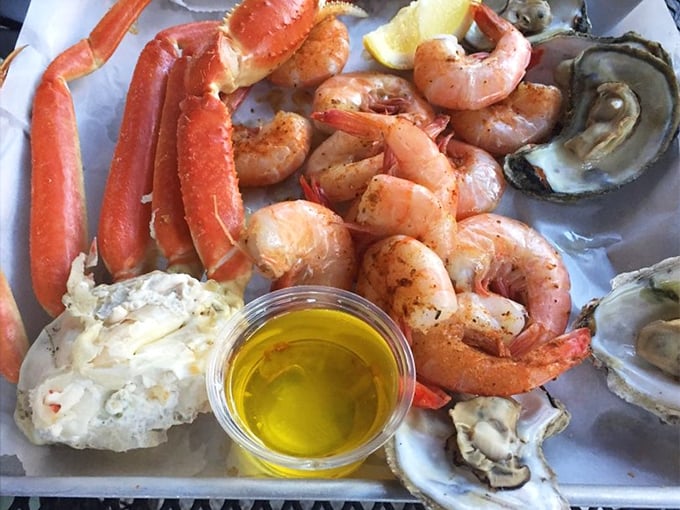 When indecision strikes, this seafood sampler saves the day. The ocean's greatest hits on one plate!