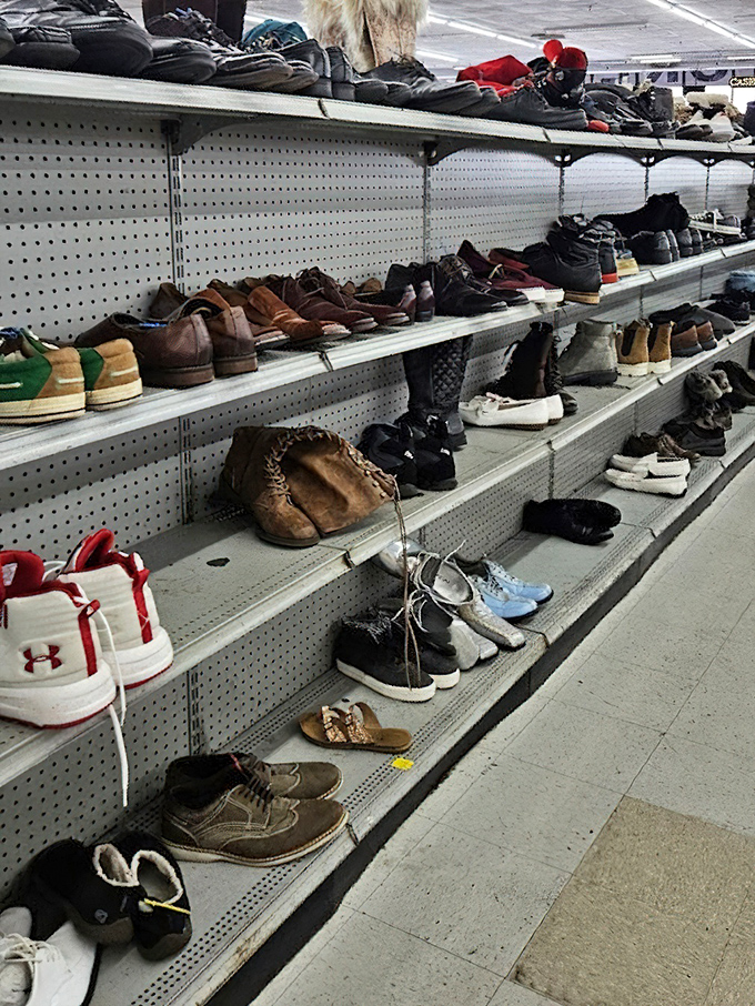 The shoe section&mdash;where barely-worn footwear gets its second chance at romance. That pair of leather oxfords is practically whispering your name.