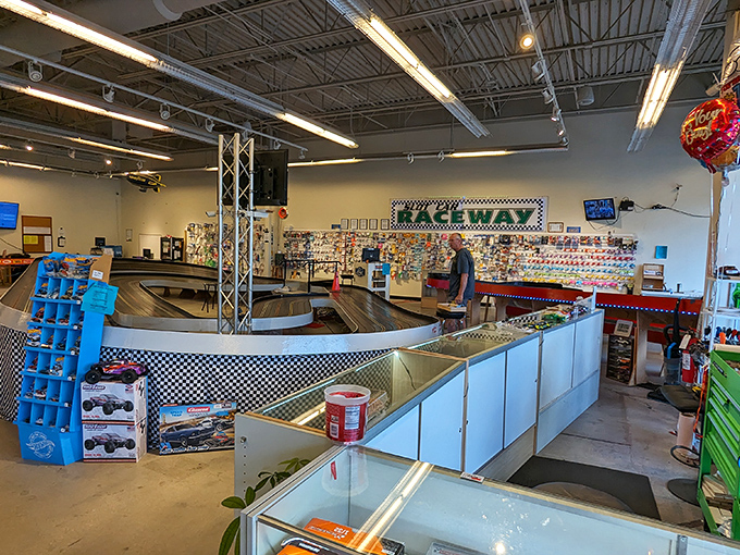 Where kids (and let's be honest, adults too) can burn rubber without burning through their college funds. Racing therapy at its finest!