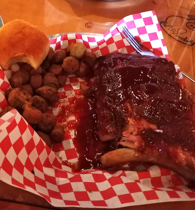 Ribs so tender, they practically fall off the bone before you even pick them up.