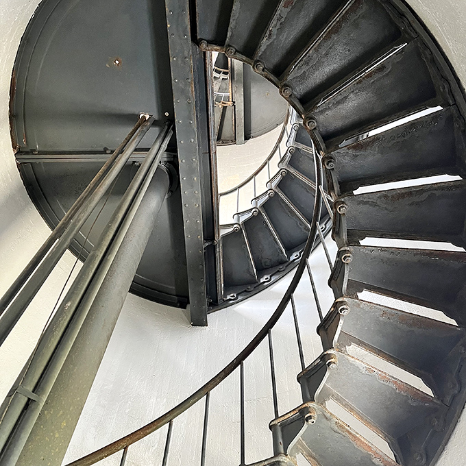 These spiral stairs have witnessed countless climbs &ndash; from lighthouse keepers hauling oil to today's visitors hauling their smartphones for that perfect panoramic shot.