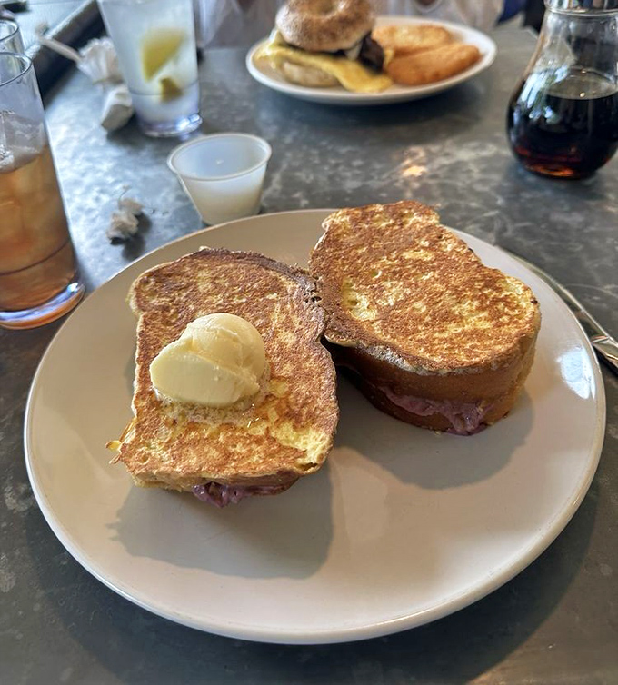 French toast so decadently stuffed, it makes regular toast feel like it's having an identity crisis.