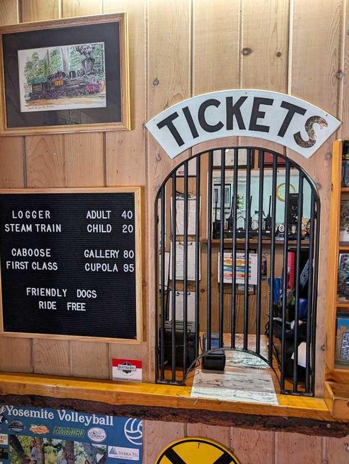 Ticket to ride through history! The charming old-school ticket window feels like stepping into a time machine &ndash; thankfully without the complicated physics.