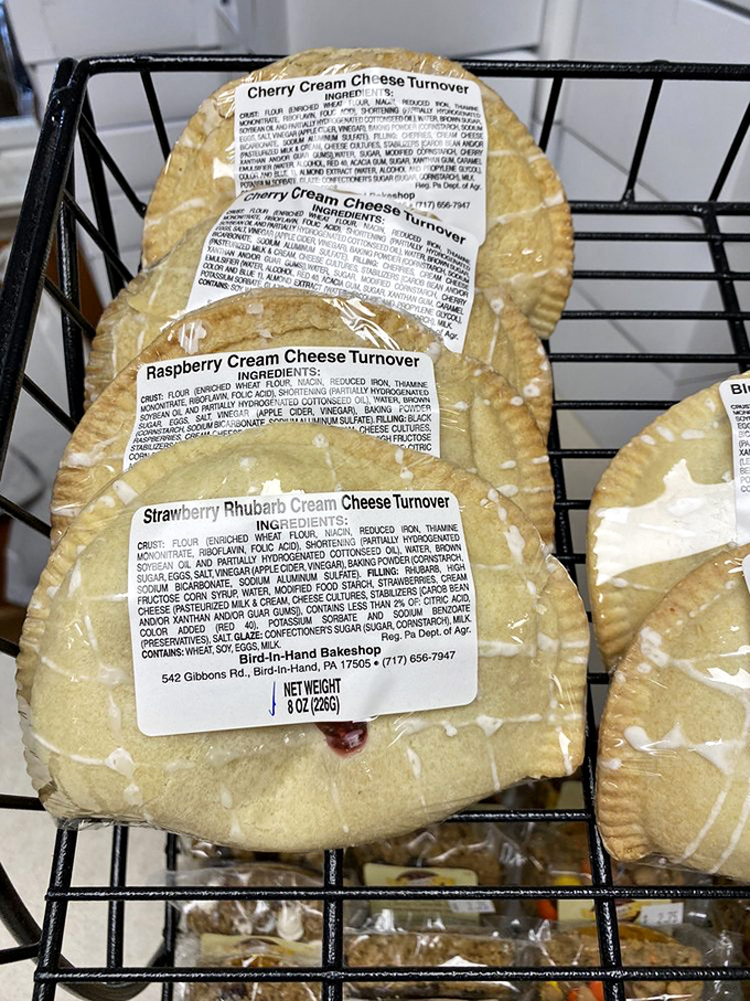 Turnovers: where fruit filling meets buttery pastry in a handheld miracle. These cream cheese varieties might be worth the drive to Pennsylvania alone.