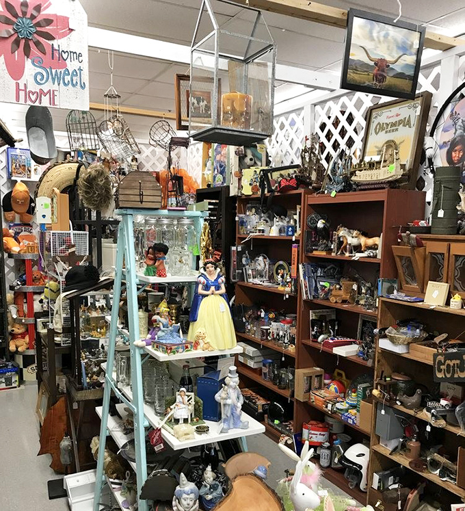 Snow White and her friends keep watch over a kingdom of collectible treasures.