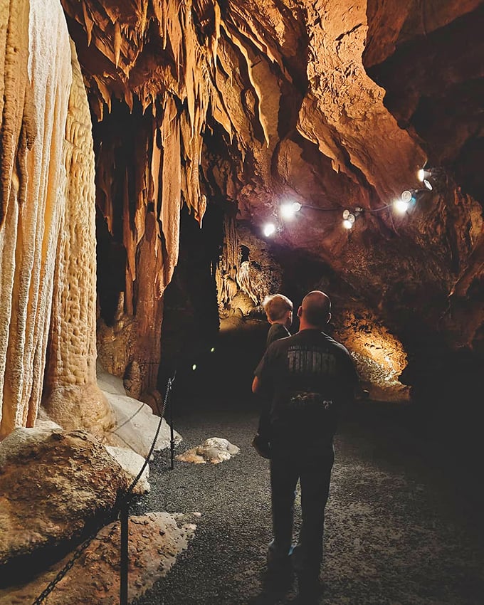 Following in the footsteps of explorers: Visitors traverse well-maintained pathways where each turn reveals another geological marvel waiting to be discovered.