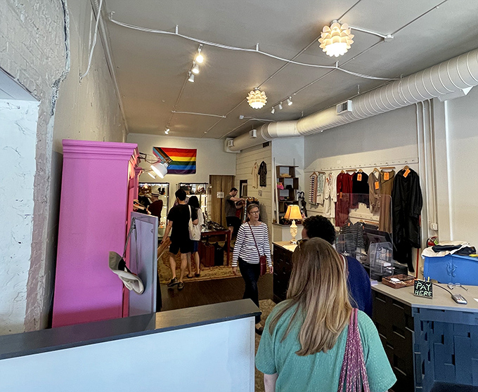 The thrill of the hunt brings shoppers of all ages. In this former theater, the real show is watching someone discover that perfect unexpected find.