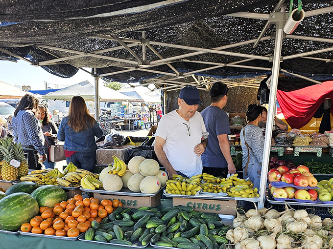 Weekend warriors navigate aisles with the determination of Black Friday shoppers seeking that perfect find.