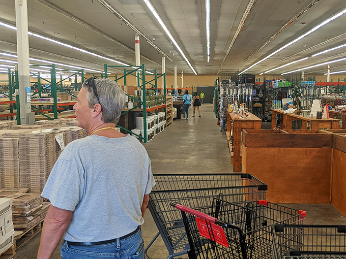 Treasure hunters in their natural habitat, scanning the horizon for that perfect find. The thrill of the hunt is universal.