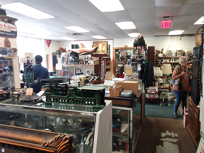 Treasure hunters in their natural habitat, each focused on finding that one perfect piece that speaks to their soul.