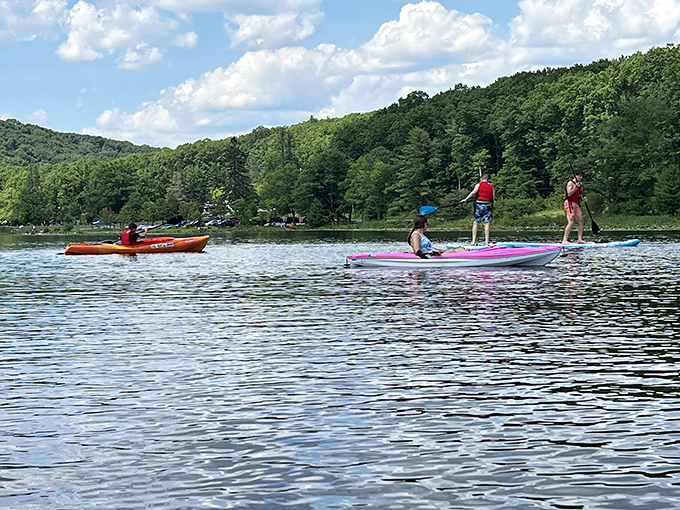 Paddleboarding and kayaking on amber waters&mdash;like gliding across liquid topaz while your office emails drown somewhere in the digital abyss.