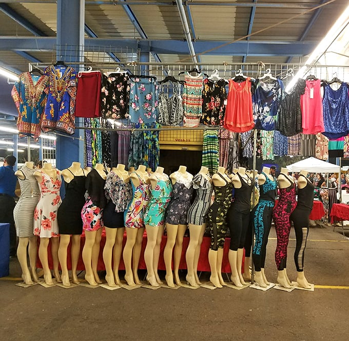The mannequin army stands at attention, modeling fashion that ranges from "night on the town" to "day at the beach" to "please don't wear that to dinner."