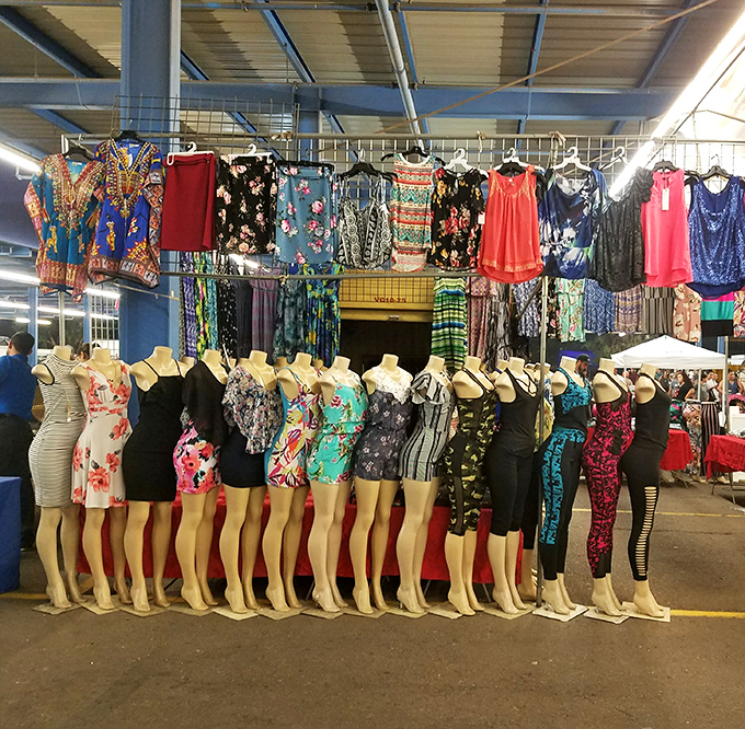 The mannequin army stands at attention, modeling fashion that ranges from "night on the town" to "day at the beach" to "please don't wear that to dinner."