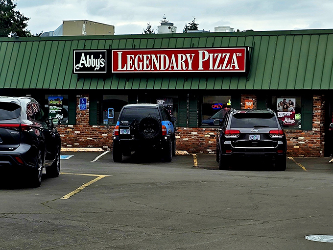 Abby's green roof and brick exterior is as much a Eugene landmark as Hayward Field. Pizza pilgrims know the way.