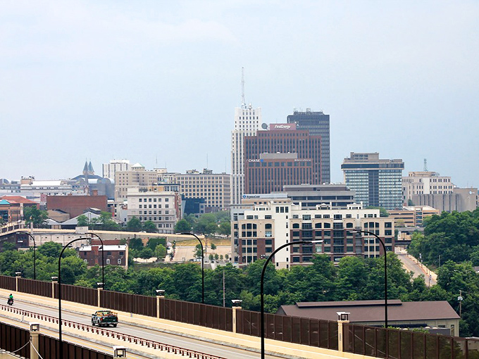 Akron's downtown rises like your spirits when you see those housing prices &ndash; seriously affordable urban living!