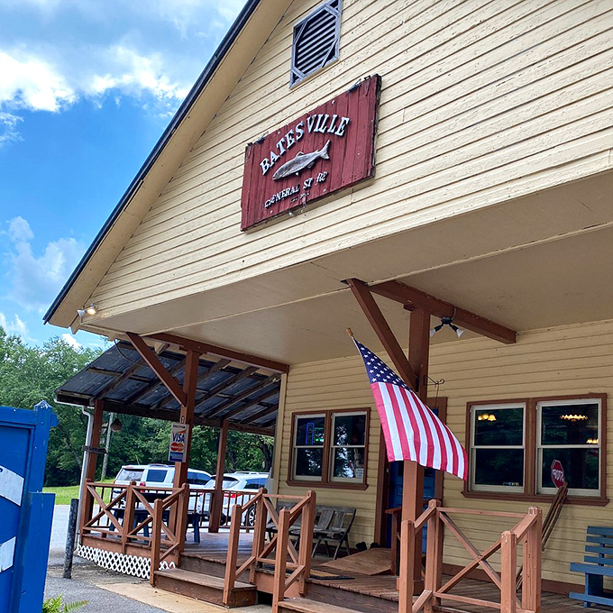 The general store that's seen it all. Batesville's community hub has stories etched into every weathered board.