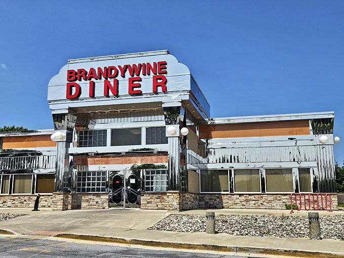 Brandywine Diner: Retro-futuristic breakfast palace! This blue-trimmed beauty serves omelets so fluffy they defy the laws of breakfast physics.