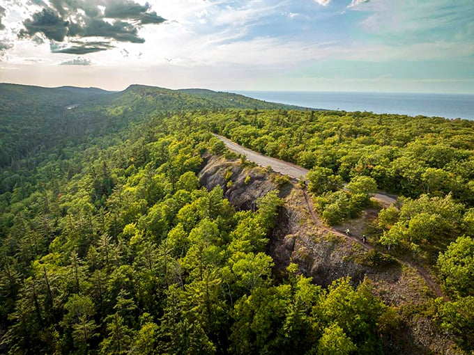 Brockway Mountain's winding path promises adventure at every turn. The UP's answer to alpine driving!