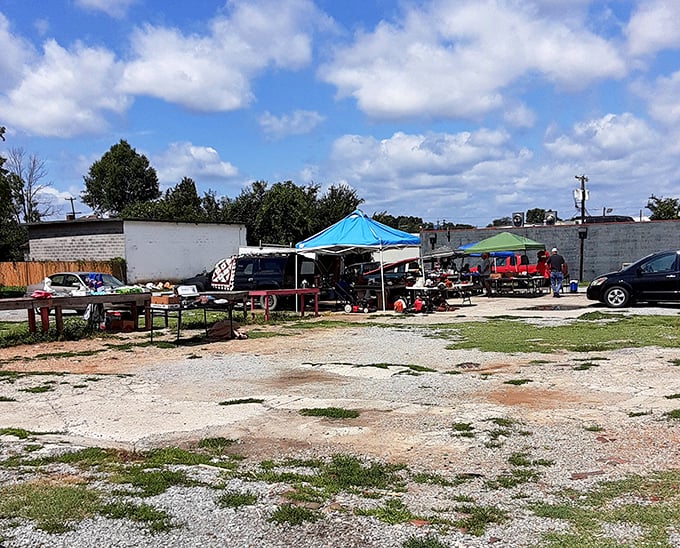 A bird's-eye view of Chattanooga Flea Market reveals a sea of treasures. It's like Where's Waldo for vintage enthusiasts!
