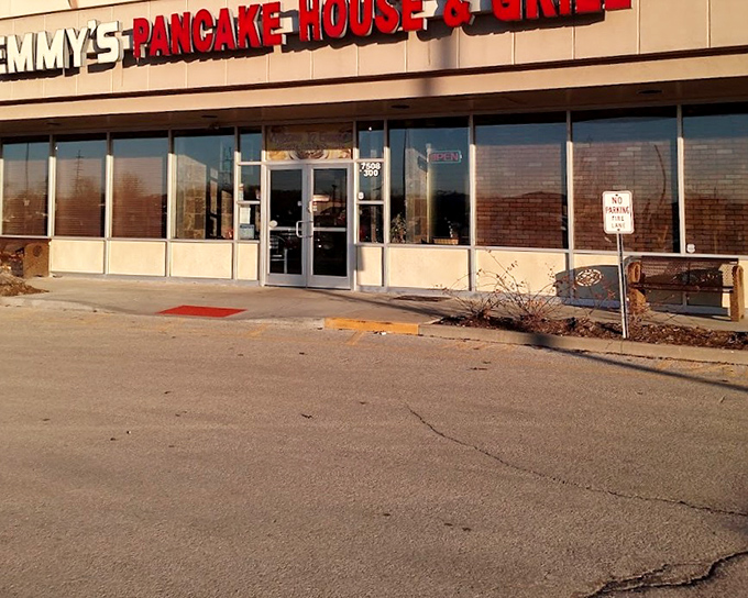 Emmy's Pancake House: Strip mall on the outside, pancake paradise on the inside. Don't judge a book by its parking lot.