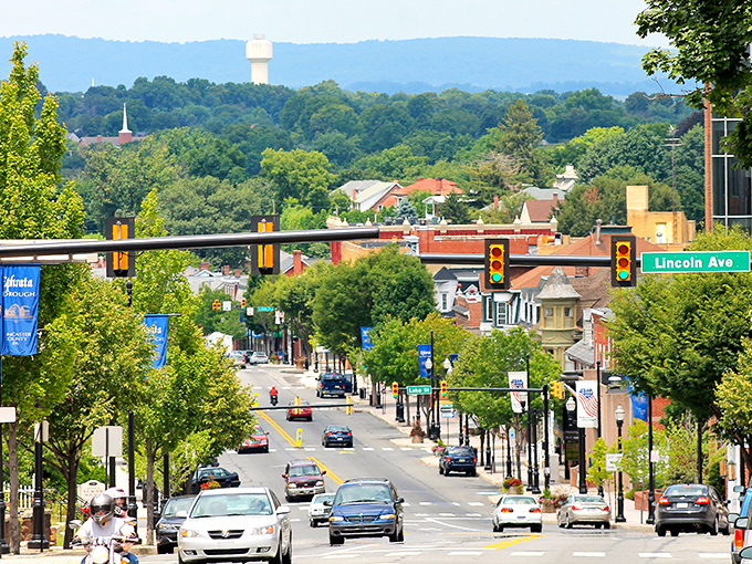 Ephrata's tree-lined Lincoln Avenue offers a perfect small-town backdrop for an afternoon stroll or window shopping adventure.