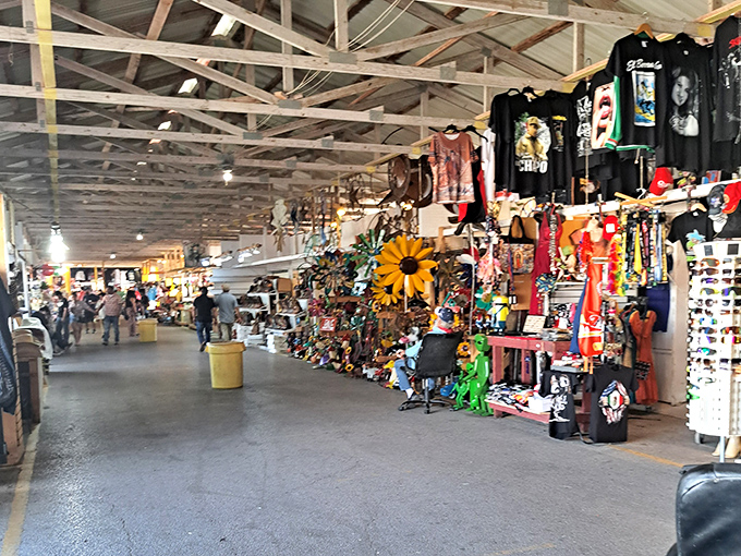 The Flea Mart's no-nonsense interior houses treasures waiting to be discovered by those willing to look beyond the humble surroundings.