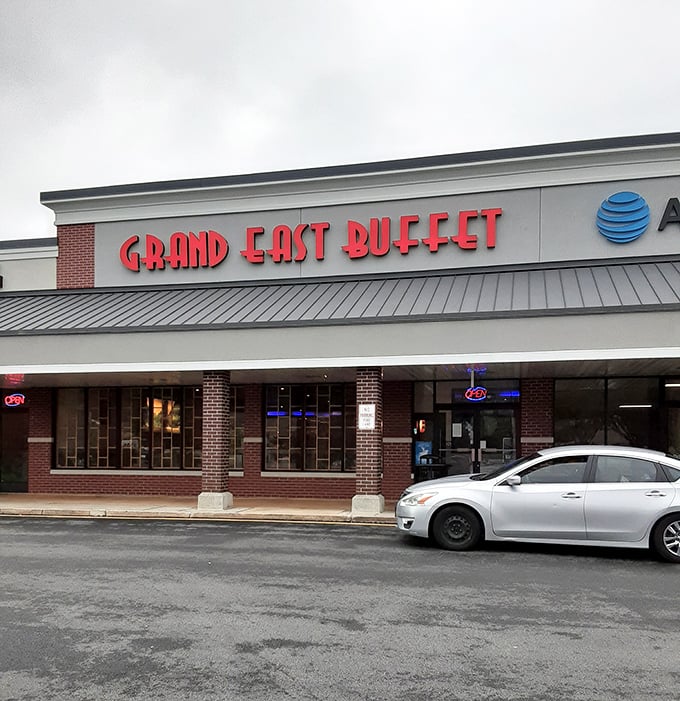 Those bold red letters promise a United Nations of flavor. Your stomach just applied for a passport.