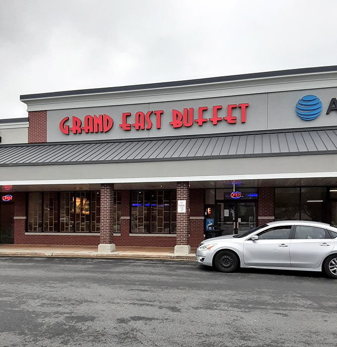 Those bold red letters promise a United Nations of flavor. Your stomach just applied for a passport.