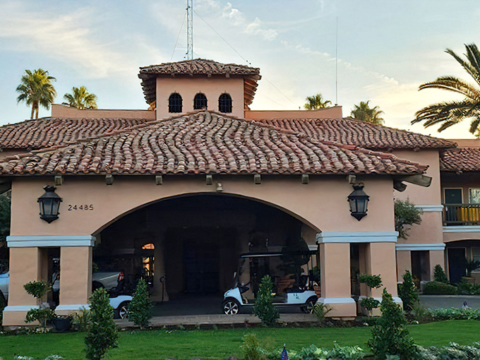 Harris Ranch's Spanish architecture stands proudly amid Central Valley farmland. This oasis of beef excellence makes Interstate 5 road trips worth the drive.