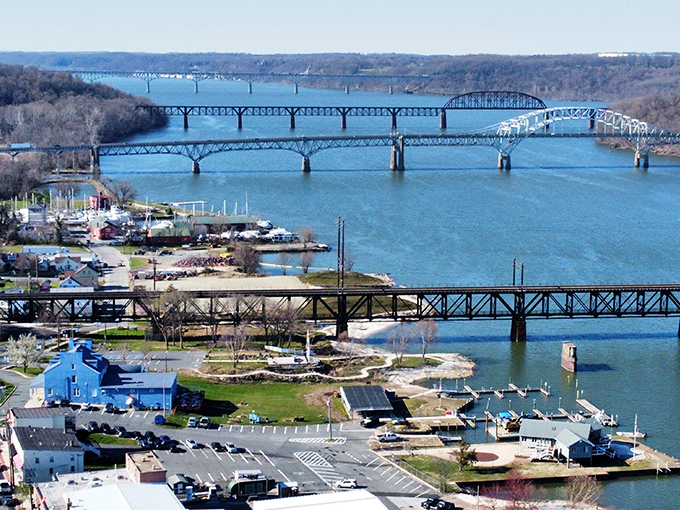 The peaceful harbor at Havre de Grace offers the kind of water views that usually require winning the lottery or having a very generous uncle.