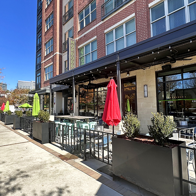 Hopdoddy's sleek urban setting elevates the humble burger. This isn't your father's burger joint&mdash;unless your father was very cool.