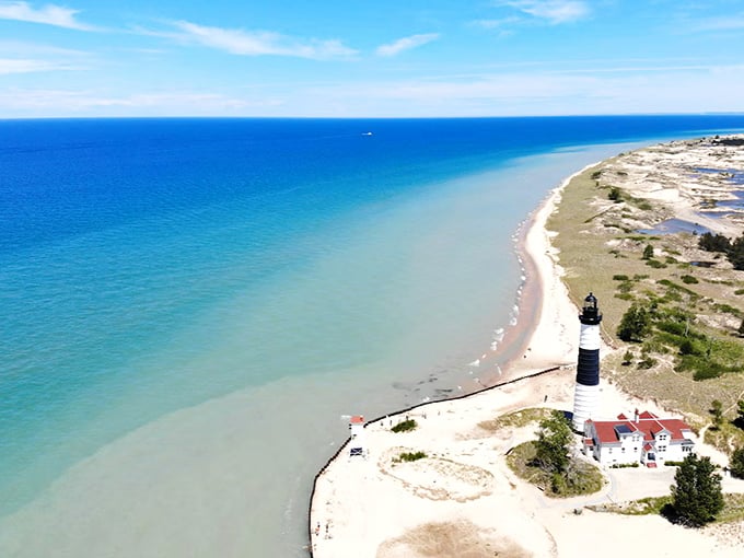 Ludington: Beach perfection that rivals any tropical destination. That water color belongs in the crayon box labeled "Michigan Blue."