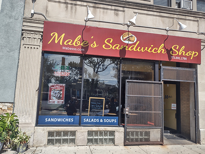 Mabe's Sandwich Shop: That bright red awning is like a beacon for sandwich lovers. Follow the glow!