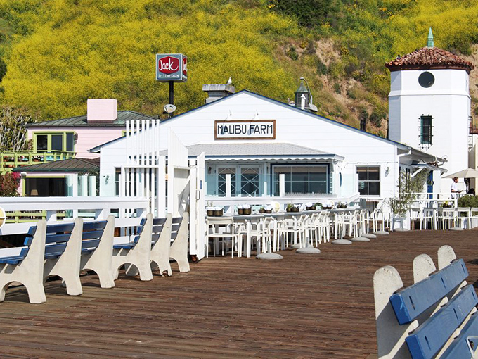 Crisp white farmhouse style meets California cool. The pier location means water surrounds you on three spectacular sides.